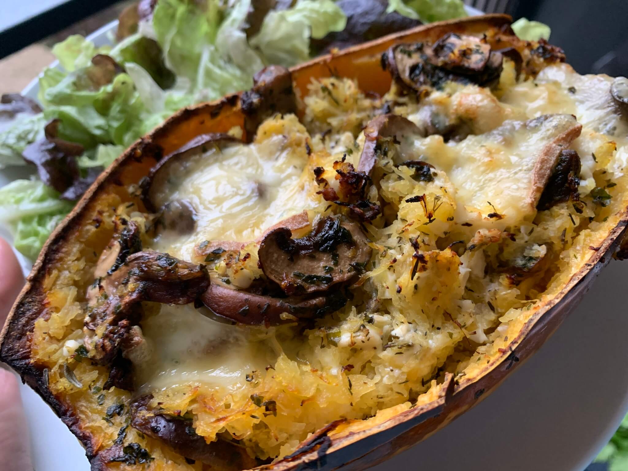 Courge spaghetti au four - Rose en cuisine